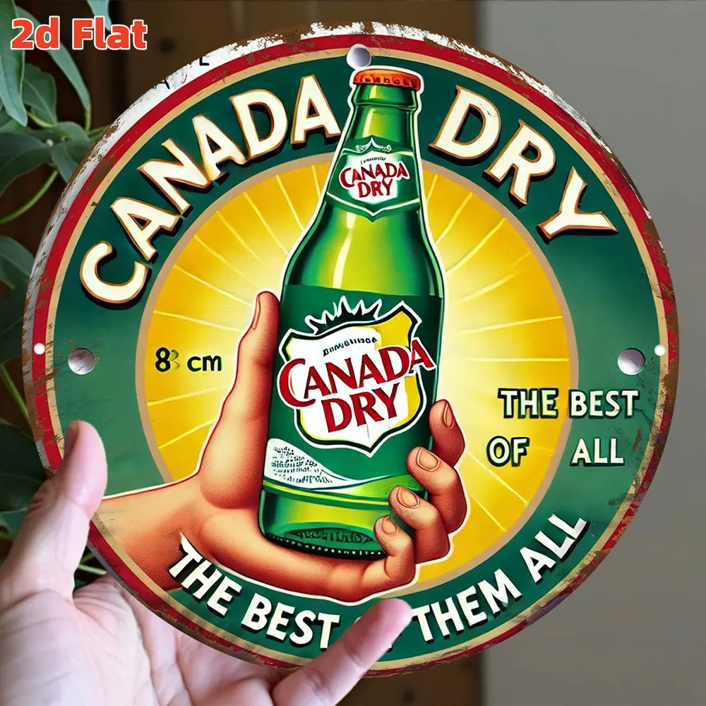 [2D Flat] Vintage Canadian Dry Ginger Ale Advertisement Sign - 7.79x7 ...