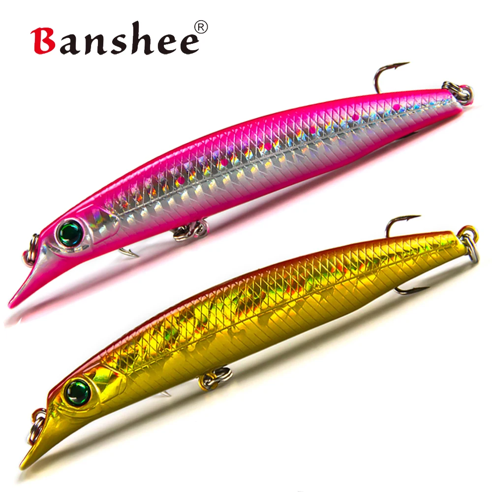 7-Colors-Sasuke-Minnow-Fishing-Lures100mm-12g-Floating-Lipless-Wobblers ...