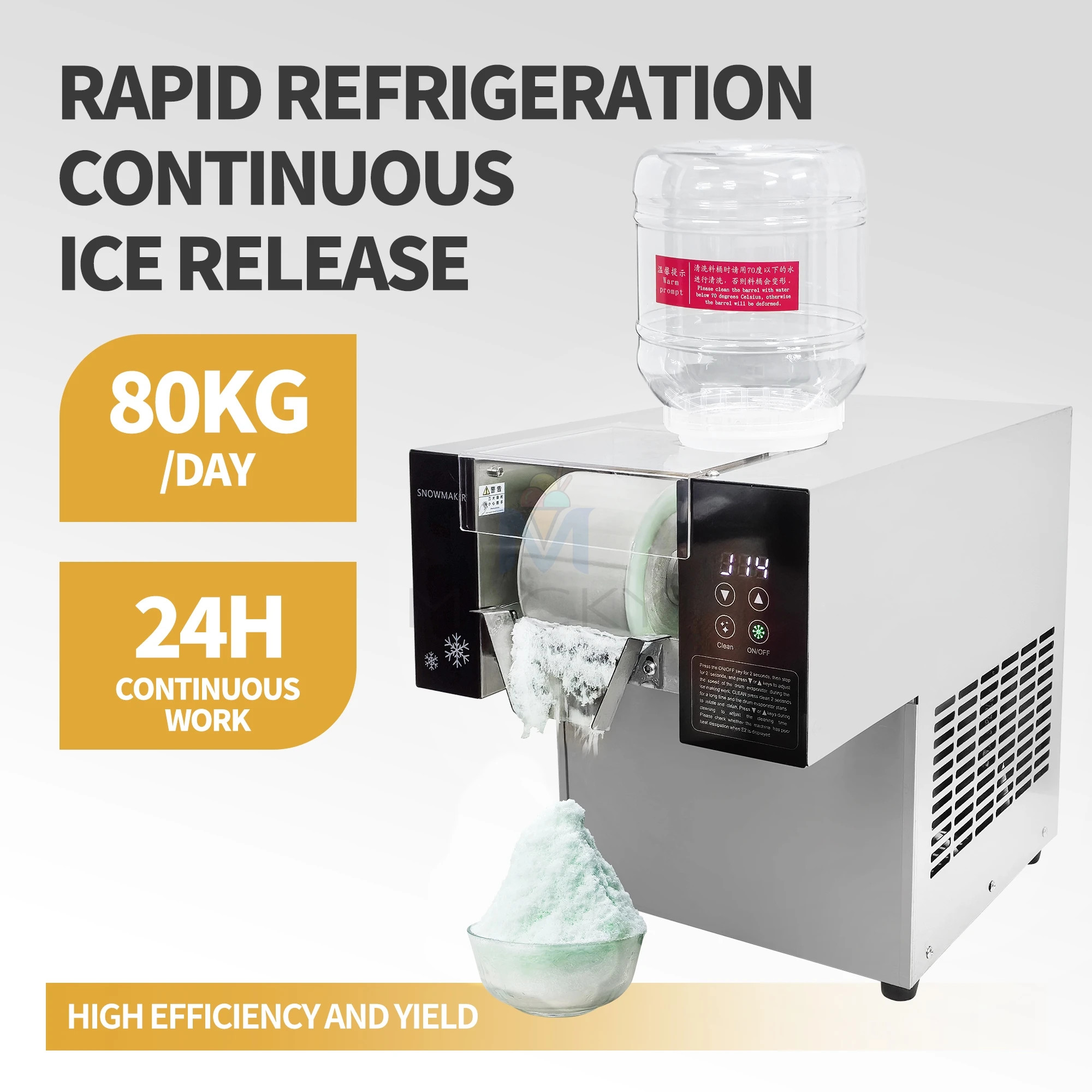 Mvckyi-80kg-24H-Snowflake-Ice-Maker-Korea-Bingsu-Machine-Water-Cooling ...