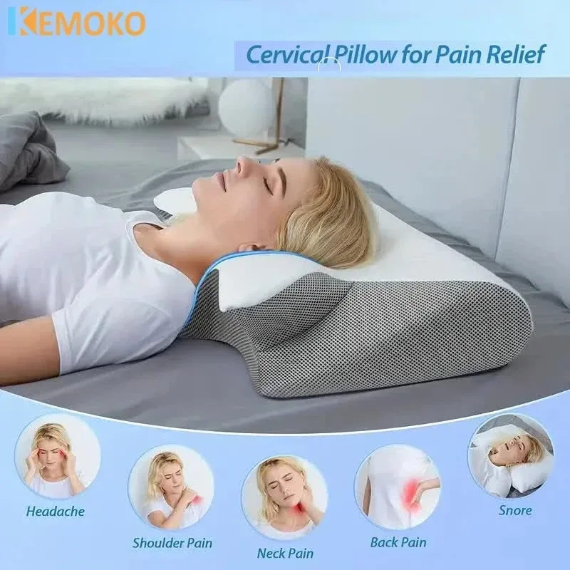 New Horn Butterfly Pillow Neck Pillow Sleeping Pillow Slow Rebound ...