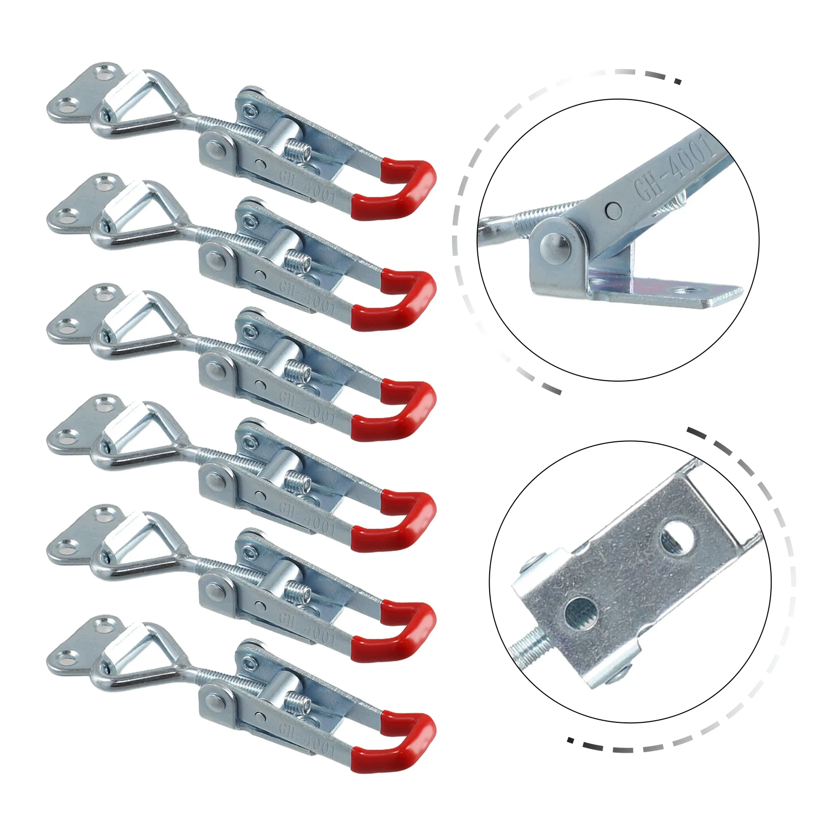 Hasp Catch Clip Toggle Clamp 6 Pack Clamps For Lock-100KG 220lbs Handle ...