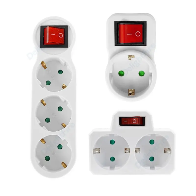 Euro-EU-Extend-Socket-With-ON-OFF-Switch-4-8mm-2-Pin-European-Standard ...