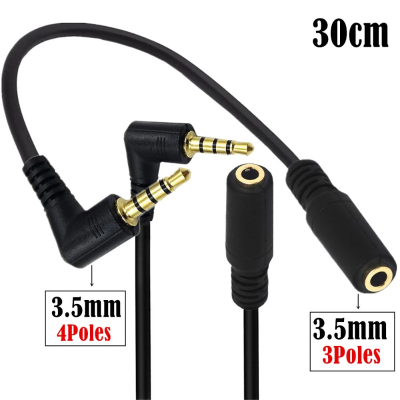 Stereo-TRRS-3-5mm-Male-to-TRS-3-5mm-Female-Audio-Adapter-Cable-Line-TRS ...