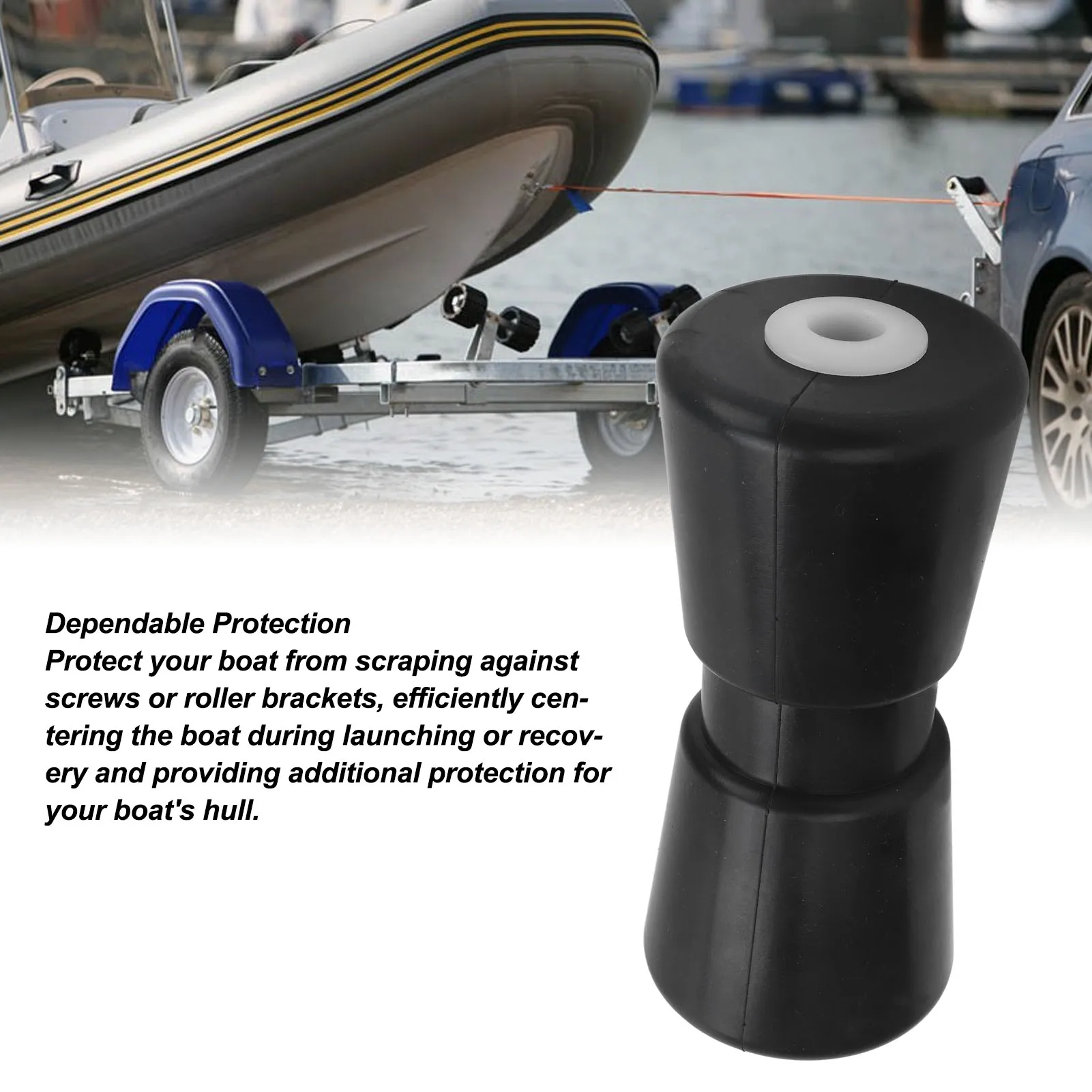 Boat Trailer Bow Roller Heavy Duty Boat Trailer Roller Black Scratch ...