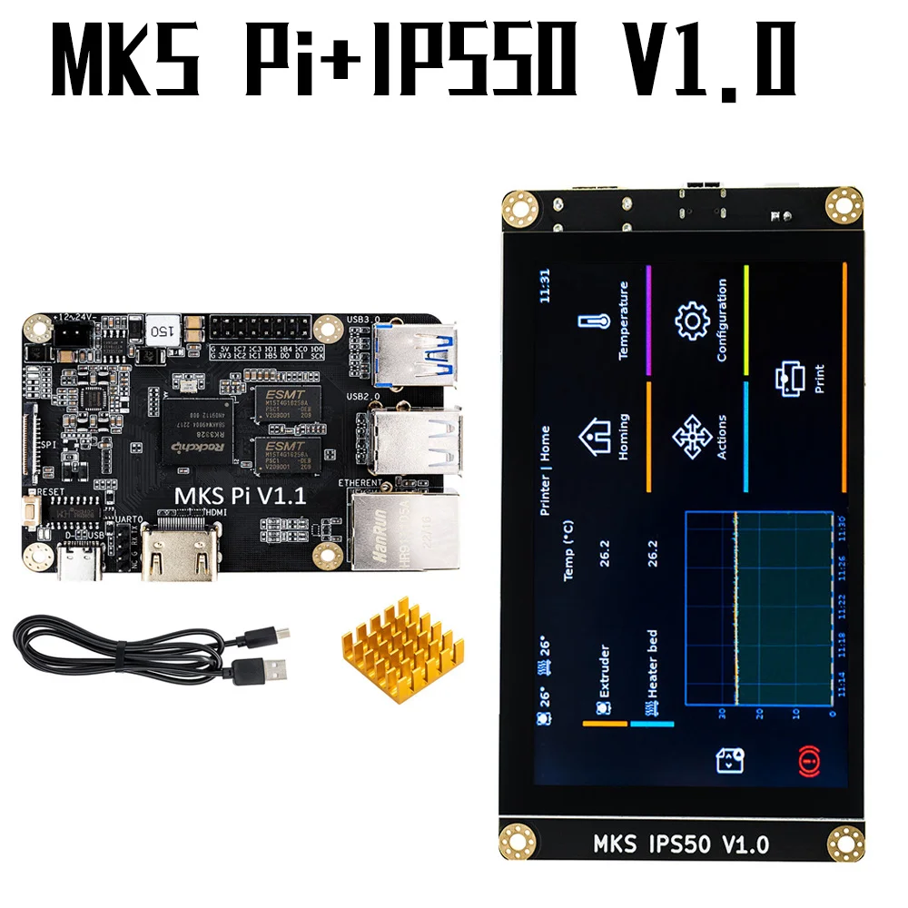 MKS PI Board Klipper Control Card MKS IPS50 5 Inch Capacitive Screen ...