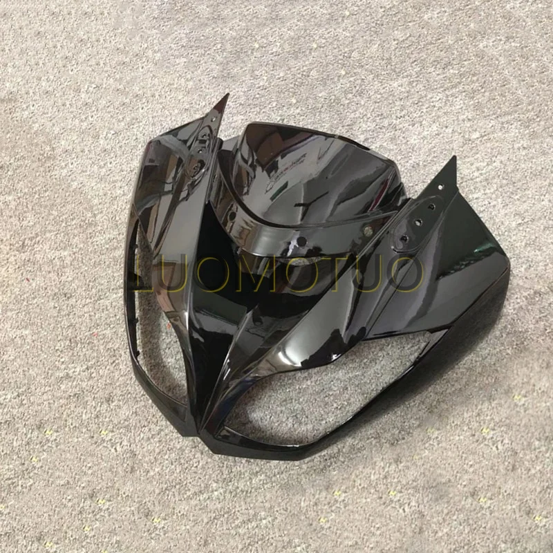 Bright-Black-Front-Upper-Fairing-Headlight-Cowl-Nose-Fit-For-Kawasaki ...
