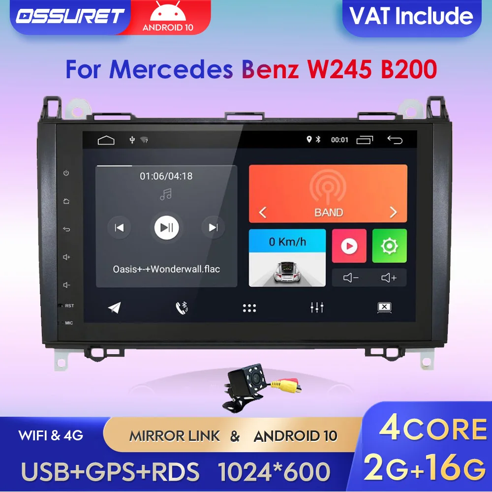 9 "Radio 2 Din Auto Multimedia Player für Mercedes Benz B200 W169 ...