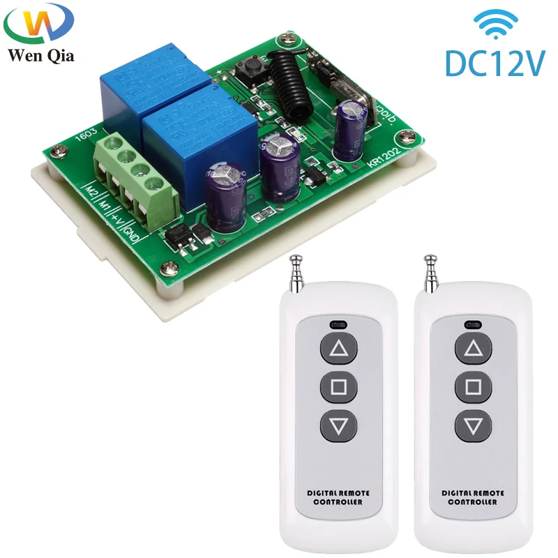 433MHz-Universal-Wireless-Remote-Control-Switch-DC-12V-2CH-RF-Relay ...