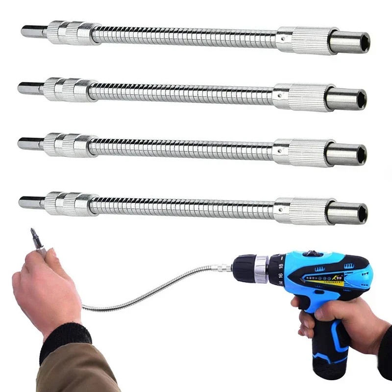 150-200-300-400mm-Flexible-Shaft-Tool-Electric-Drill-Screwdriver-Bit ...