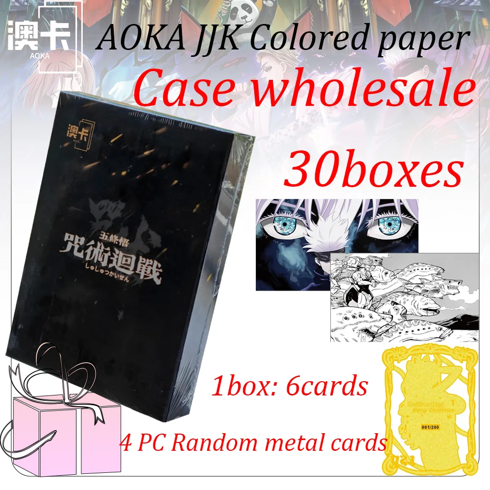 New-Aoka-Jujutsu-Kaisen-Wave-3-Colored-Paper-Cards-JJK-Booster-Box-Gojo ...