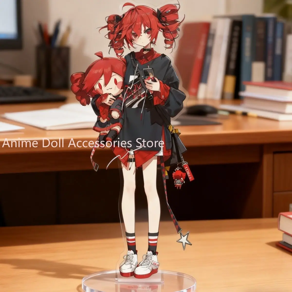 New Anime Kasane Teto 10CM Acrylic Action Figure Stand Model Toy Decor ...