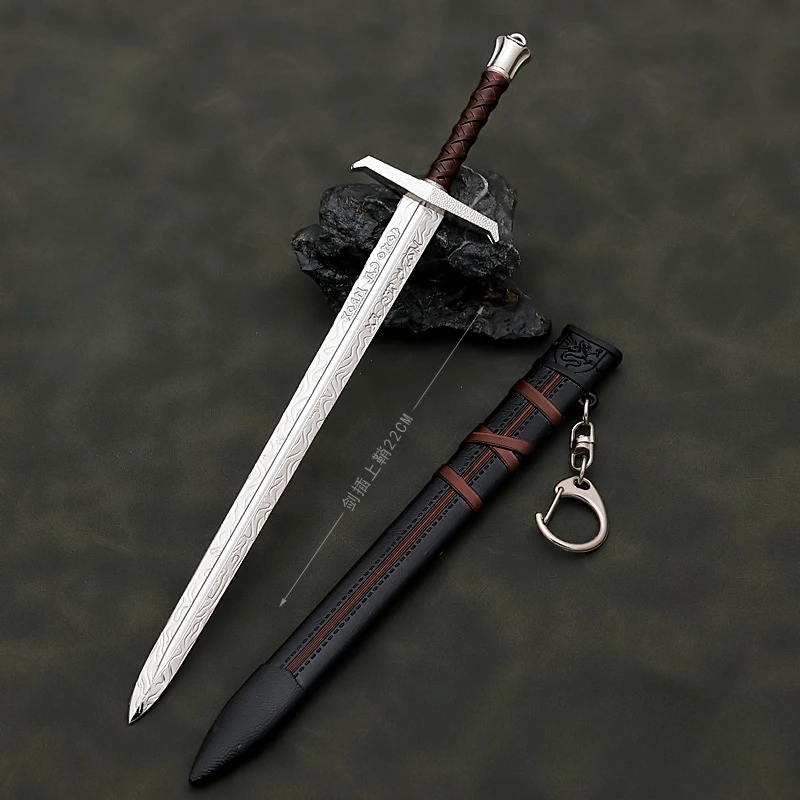 22cm-Medieval-Arthur-Pendragon-Swords-Metal-Katana-Samurai-Sword-Uncut ...