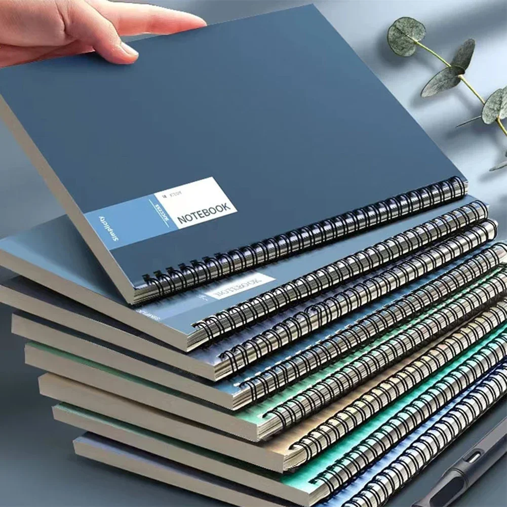 A5/B5 Spiral book coil Notebook Lined Blank Grid Paper Journal Diary ...