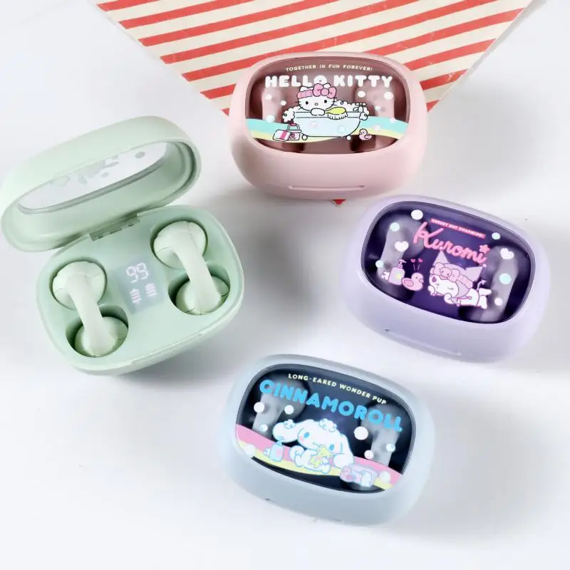 New-Hello-Kitty-Bone-Conduction-Bluetooth-Earphones-Kawaii-Sanrio ...