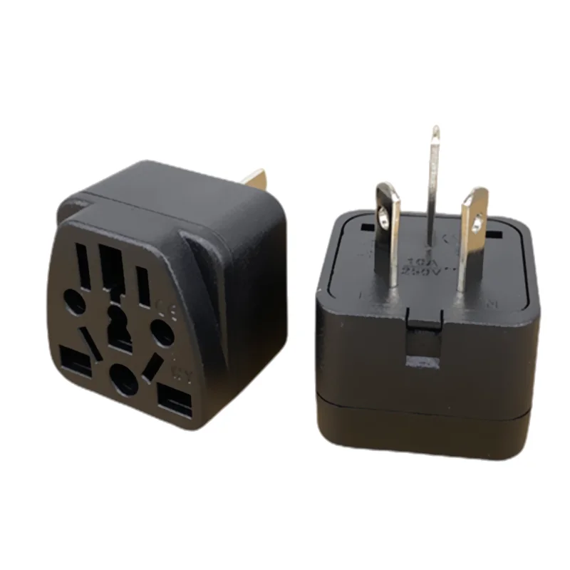Universal Black Copper 10A 250V EU US UK Japan Swiss Brazil To China ...