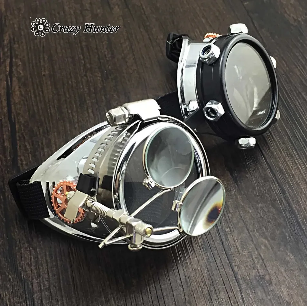 Steampunk-Goggles-with-Ocular-Punk-Biker-goth-Cosplay-Custome-Halloween ...