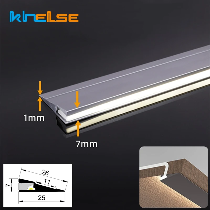 Ultra-thin 45 Degree Oblique Lighting Front Cabinet Lamp LED Aluminum ...