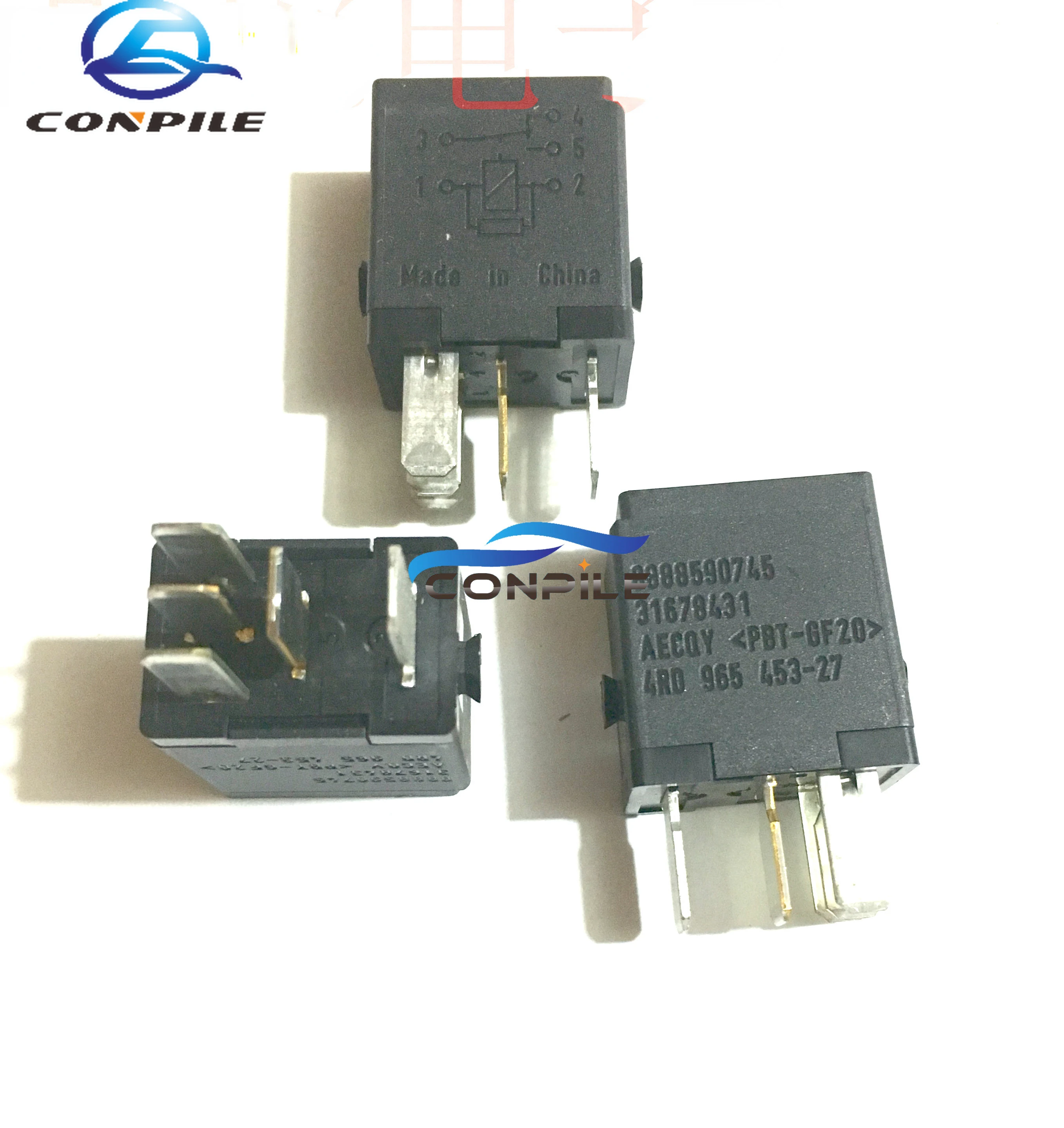 3pcs New car relay 4RD 965 453 27 for Hella 12V 5 pin relay 8888589745 ...