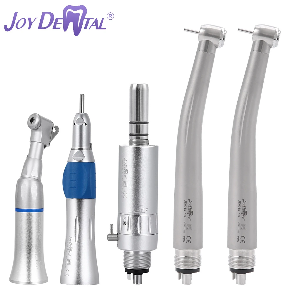 JOY DENTAL Dental High & Low Speed Handpiece Kit Smooth Bady High Temp Disinfection 2/4 Holes ...