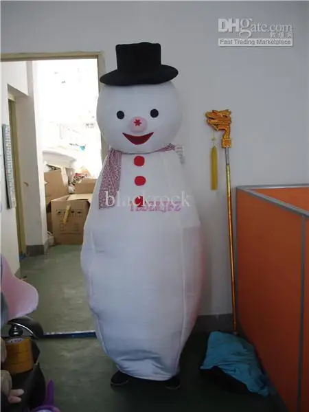 New-Adult-Character-Cartoon-Top-Selling-Black-Hat-Mr-Snowman-Halloween ...