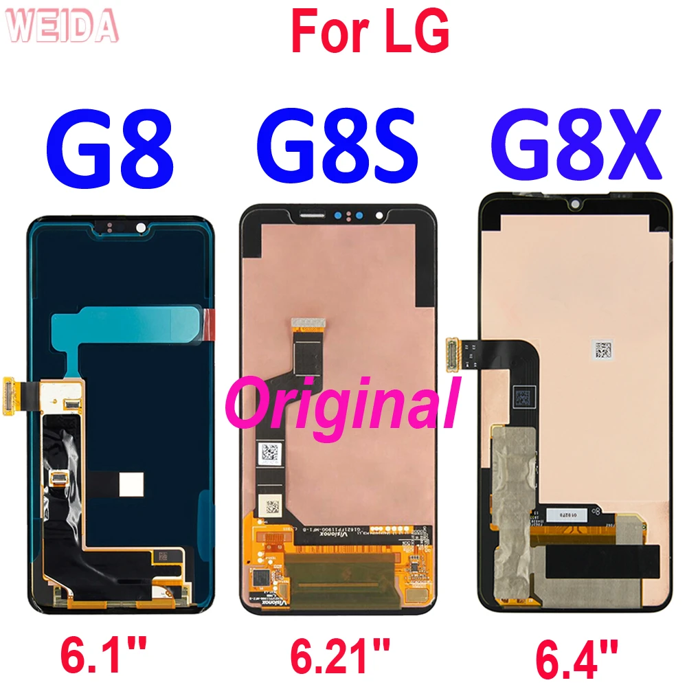 LG G8 ThinQ G820 G8S ThinQ G810 G8X ThinQ G850 용 LCD 디스플레이 터치 스크린 디지타이저 조립 프레임, 무료 도구, 신제품 ...