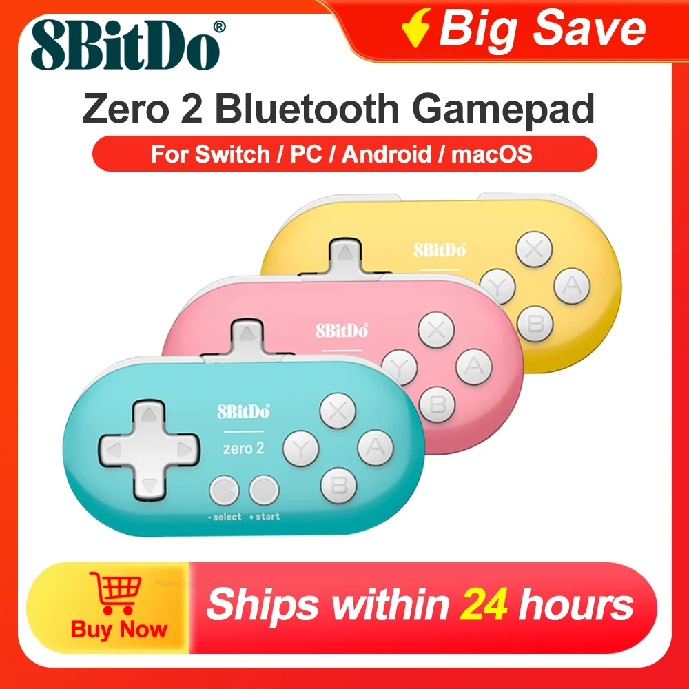 8BitDo-Gamepads-PC-Zero-2-Bluetooth-for-Nintendo-Switch-Controller ...