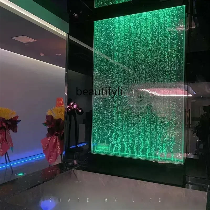 Large-Water-Curtain-Wall-Water-Bubble-Wall-Acrylic-Screen-Hallway-Fake ...