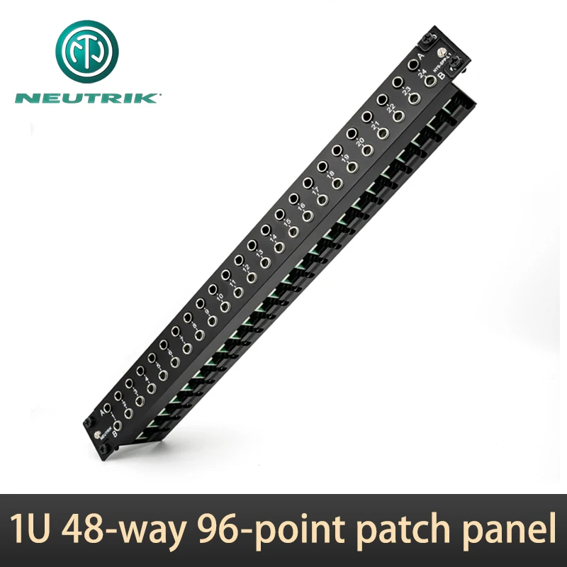 Neutrik-1U-48-way-96-point-patch-panel-with-6-35mm-TRS-jacks-audio ...
