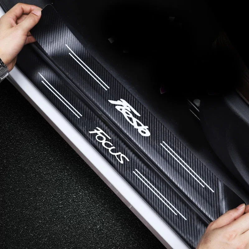 For Focus St Fiesta F150 Focus Kuga Ecosport Car Door Sill Stickers Car ...