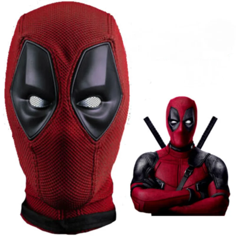 Deadpool Cosplay Mask Wade Winston Wilson Latex Soft Movie Funny Adult ...