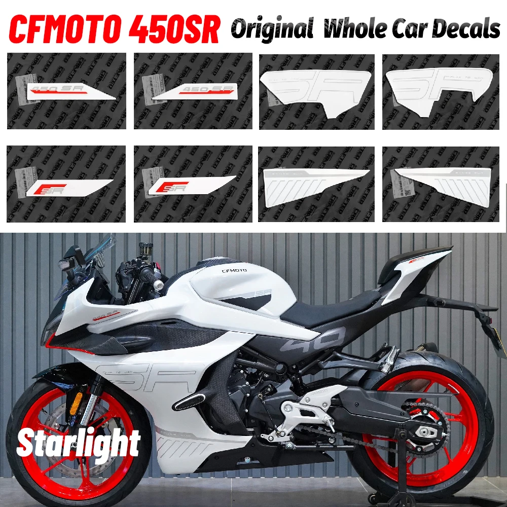 For-CFMOTO-450SR-Starlight-White-Car-Decal-CF400-6-Original-Part ...