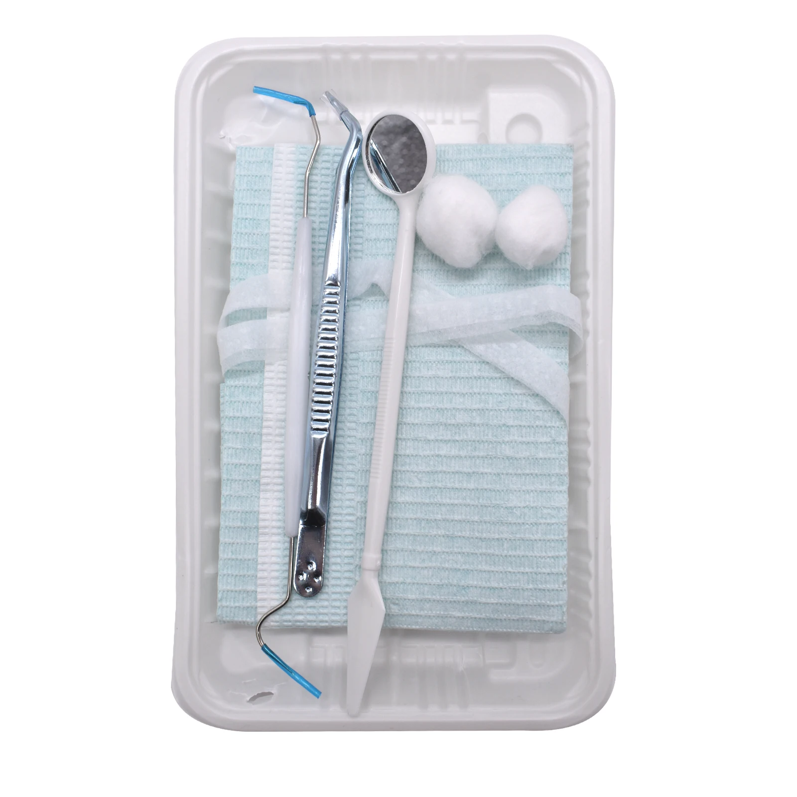 3-Piece Dental Tool Kit - Mirror, Tweezer & Explorer For Basic Exam ...