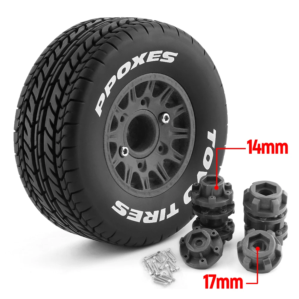 4PCS 113*46MM RC Car Rubber On-road Tires Wheel Rim Set for 1/10 1/8 ...