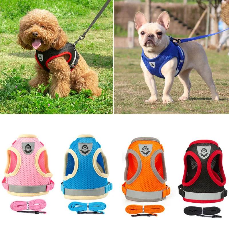1-2m-Traction-Rope-Set-Dog-Strap-Dog-Vest-Strap-With-Adjustable ...