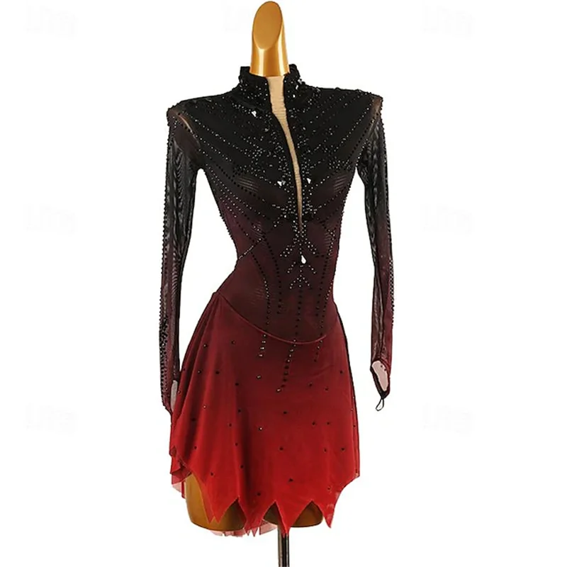 Figure-Skating-Dress-Women-s-Mesh-Spandex-High-Elasticity-Training ...