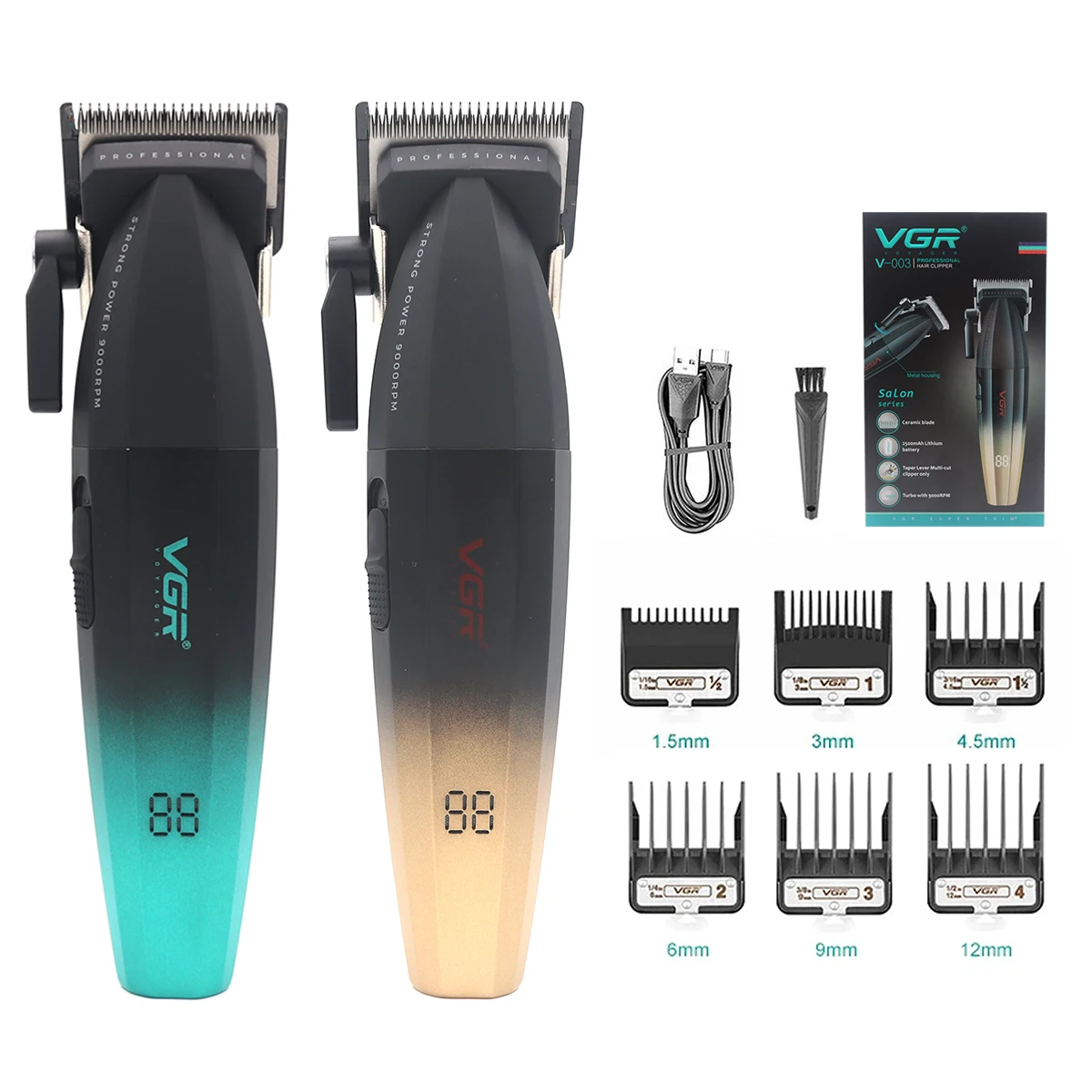 VGR-V-003-Professional-Hair-Clipper-9000-RPM-Ceramic-Blade-Hair-Cutting ...