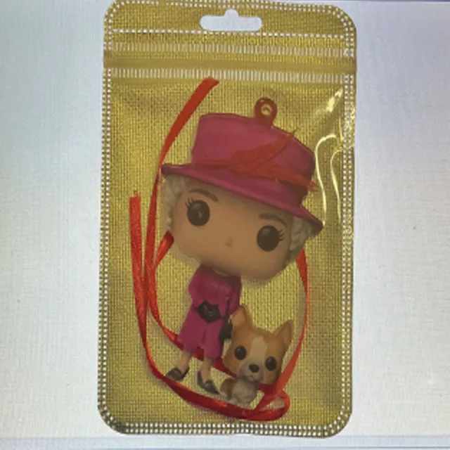 Pop Royals-Queen Elizabeth II Cartoon Character Hanging Decor Queen of ...