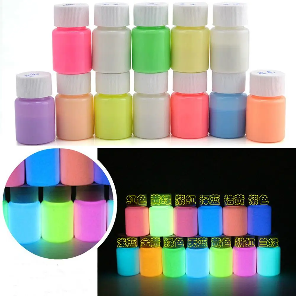 20g Multicolr Luminous Paint Glow In The Dark Acrylic Temporary Tattoo ...