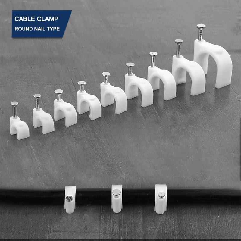Clip-de-clavo-circular-de-100-piezas-abrazadera-de-gesti-n-de-alambre ...