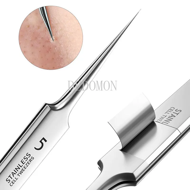 German Ultra-fine No. 5 Cell Pimples Blackhead Clip Tweezers Beauty ...
