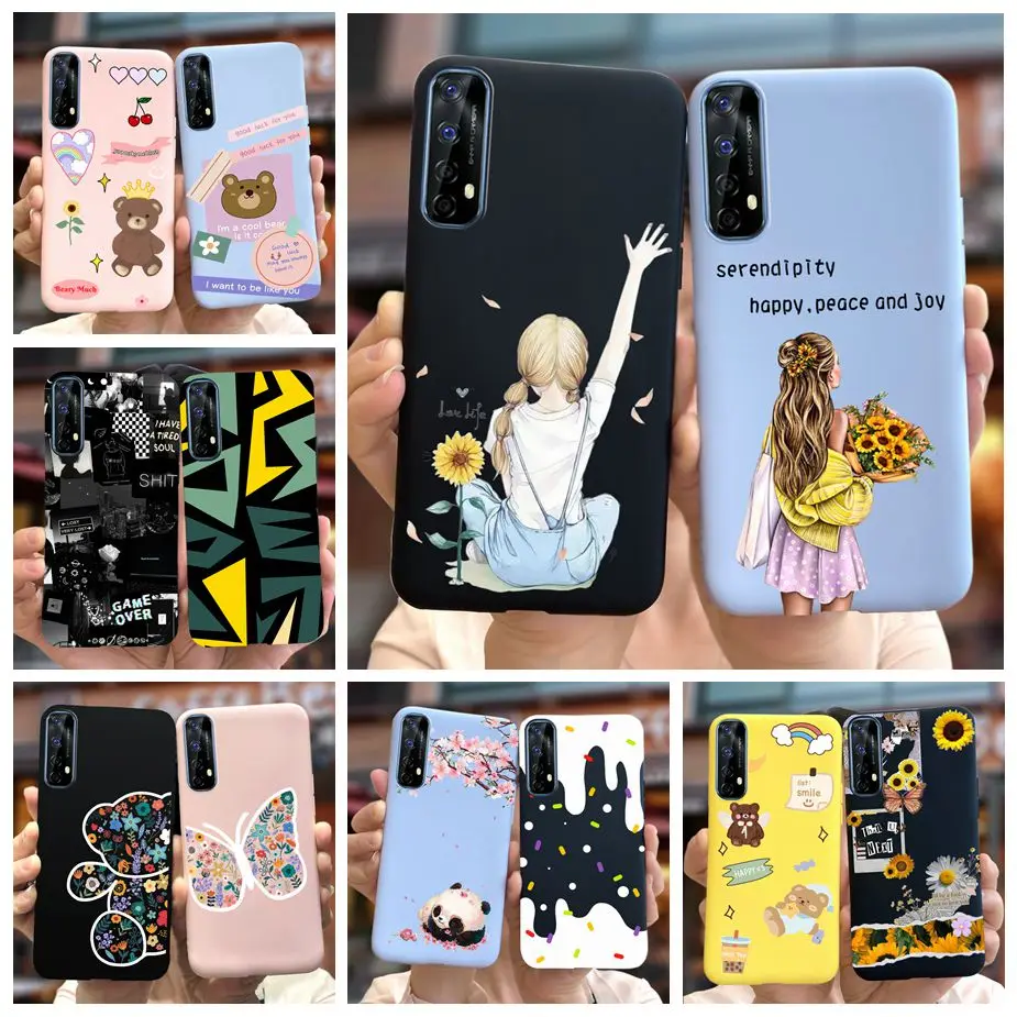 For-Realme-7-Global-Case-Realme-7-Pro-7i-Cute-Painted-Cover-Soft ...