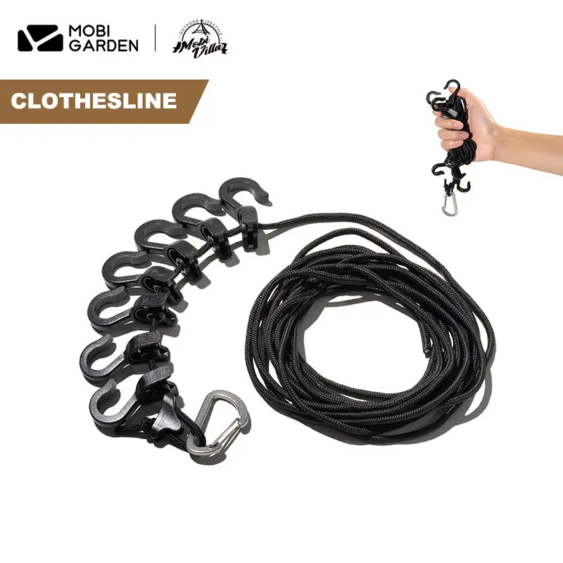 MOBI-GARDEN-Clothesline-Outdoor-Camping-Clothesline-Hanging-Rope-Travel ...