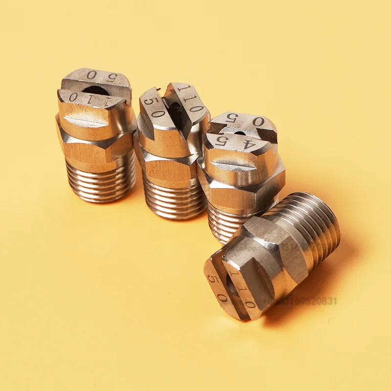 1/4 "BSPT 65/110 degree SS304 V-shaped nozzle flat fan nozzle ...