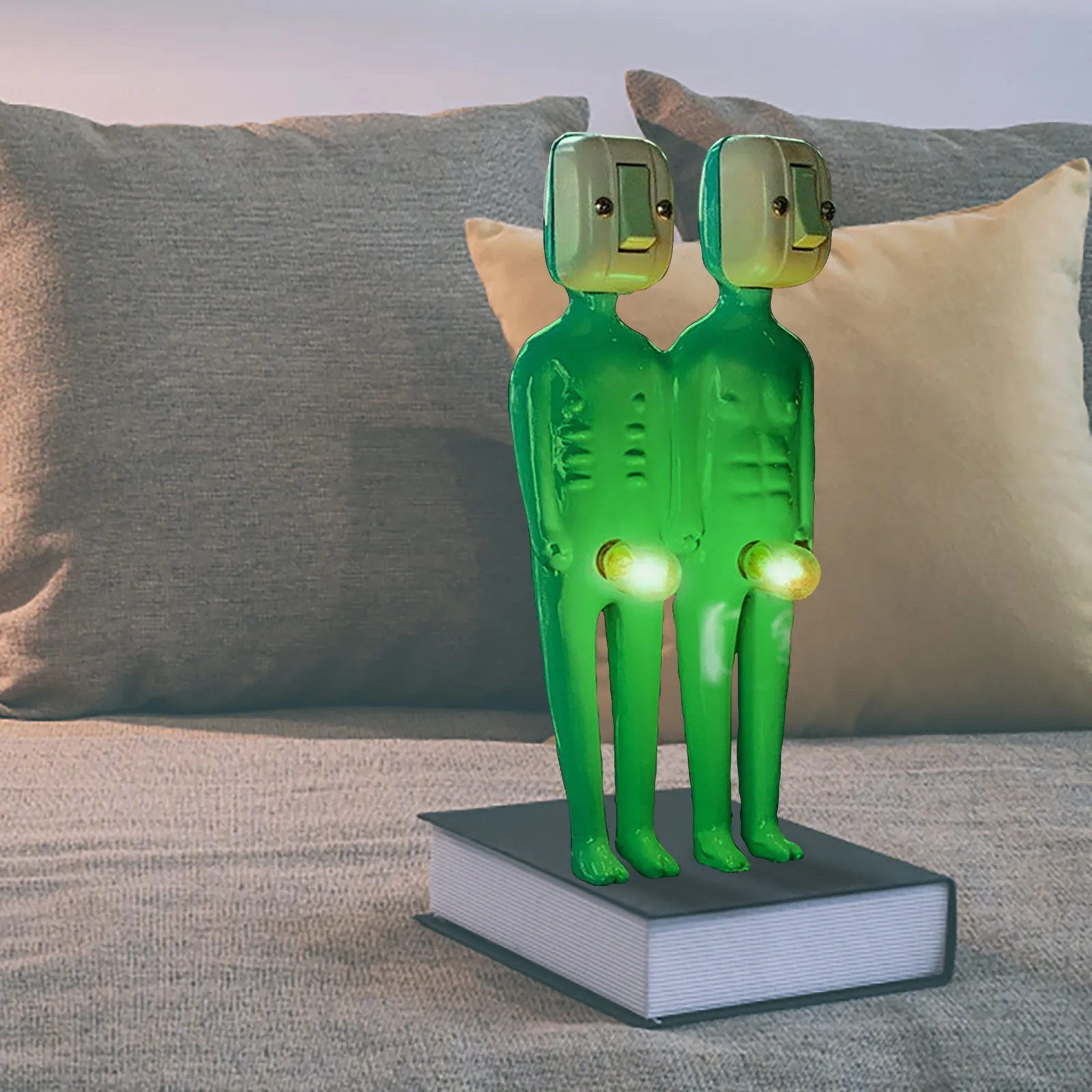 Body Bulb Resin Lamp Funny Desk Lamp Usb Interface Home Decoration Lamp ...