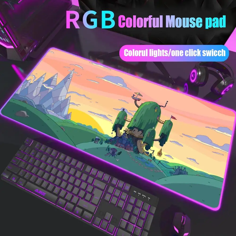 Adventure-Time-Mouse-Pad-Gamer-Rgb-Desk-Mat-Back-Light-Led-Mousepad ...