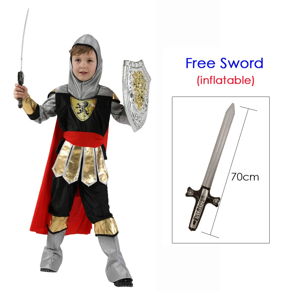 Medieval Knight Costume With Helmet