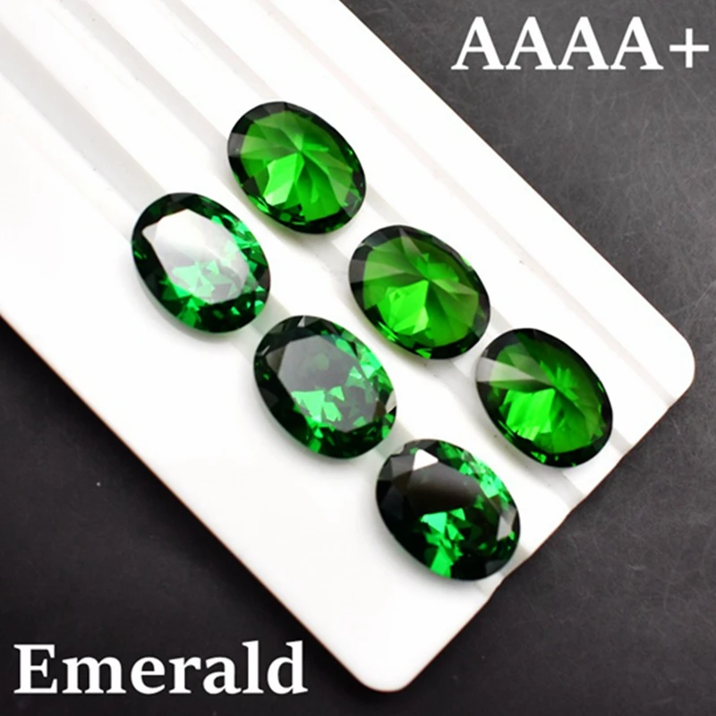 Natural-Emerald-8-10mm-Oval-Cut-6-50-Carat-Gemstones-Emerald-VVS-Gem ...
