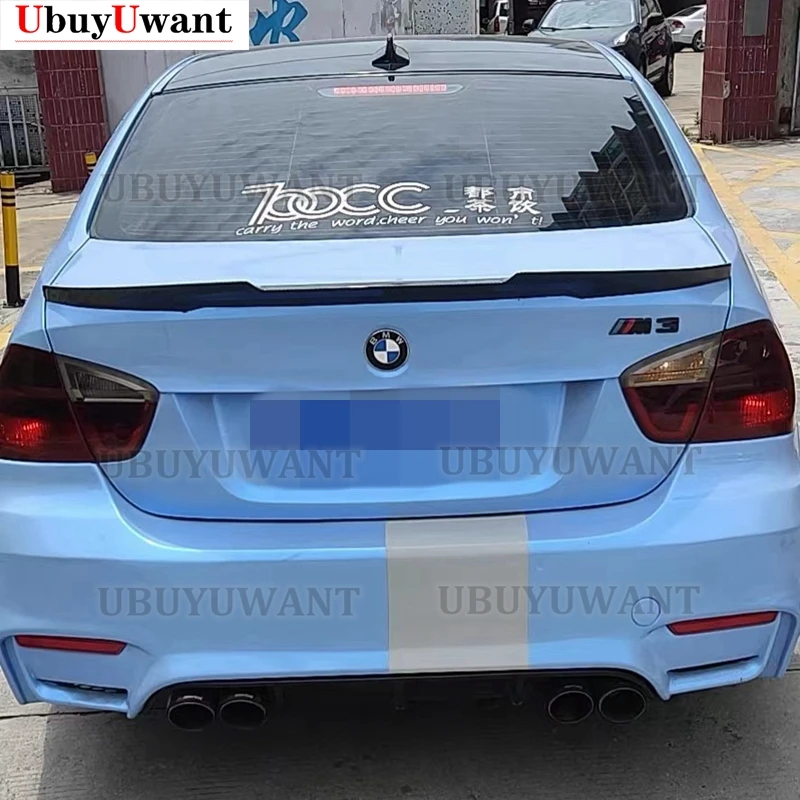 CARBON REAR WING SPOILER for BMW E90 3 Series 2005 - 2011 M4 STYLE ...
