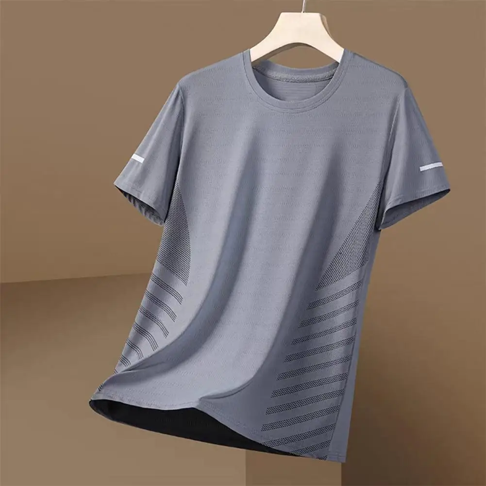Quick-drying-ice-silk-short-sleeved-T-shirt-simple-and-loose-sportswear ...