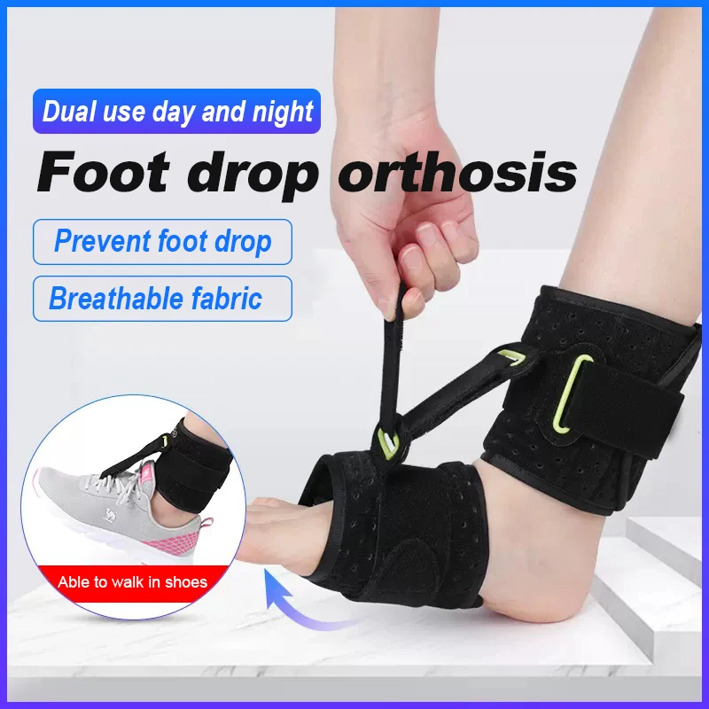 Adjustable Drop Foot Brace Foot Up AFO Brace Unisex Fits for Right/Left ...